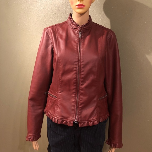 Baccini | Jackets & Coats | Baccini Leather Jacket | Poshmark